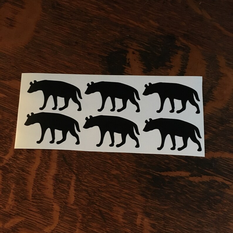 Hyena Decal Hyena Sticker Hyena Vinyl Decal Hyena - Etsy