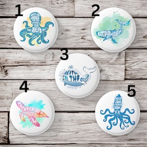 Ocean Pin, Pollution Pin, Environmental Pin, Sea Turtle Pin, Octopus ...
