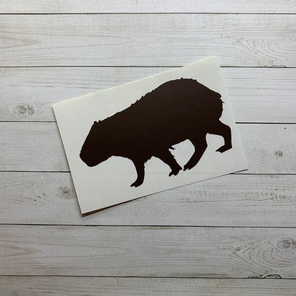 Capybara Car Sticker - Etsy