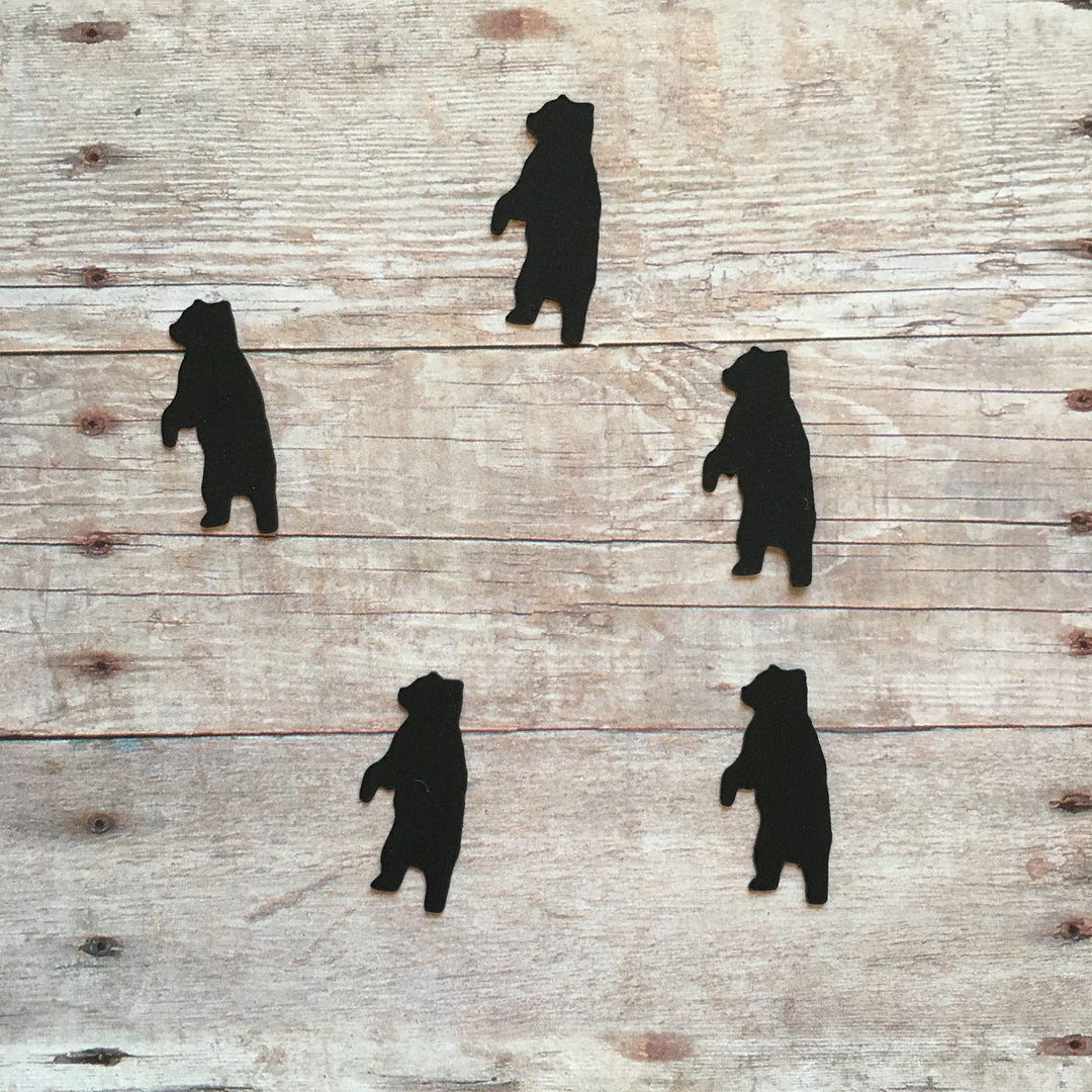 Bear Confetti, Bear Cut Outs, Bear Table Scatter, Bear Decoration ...