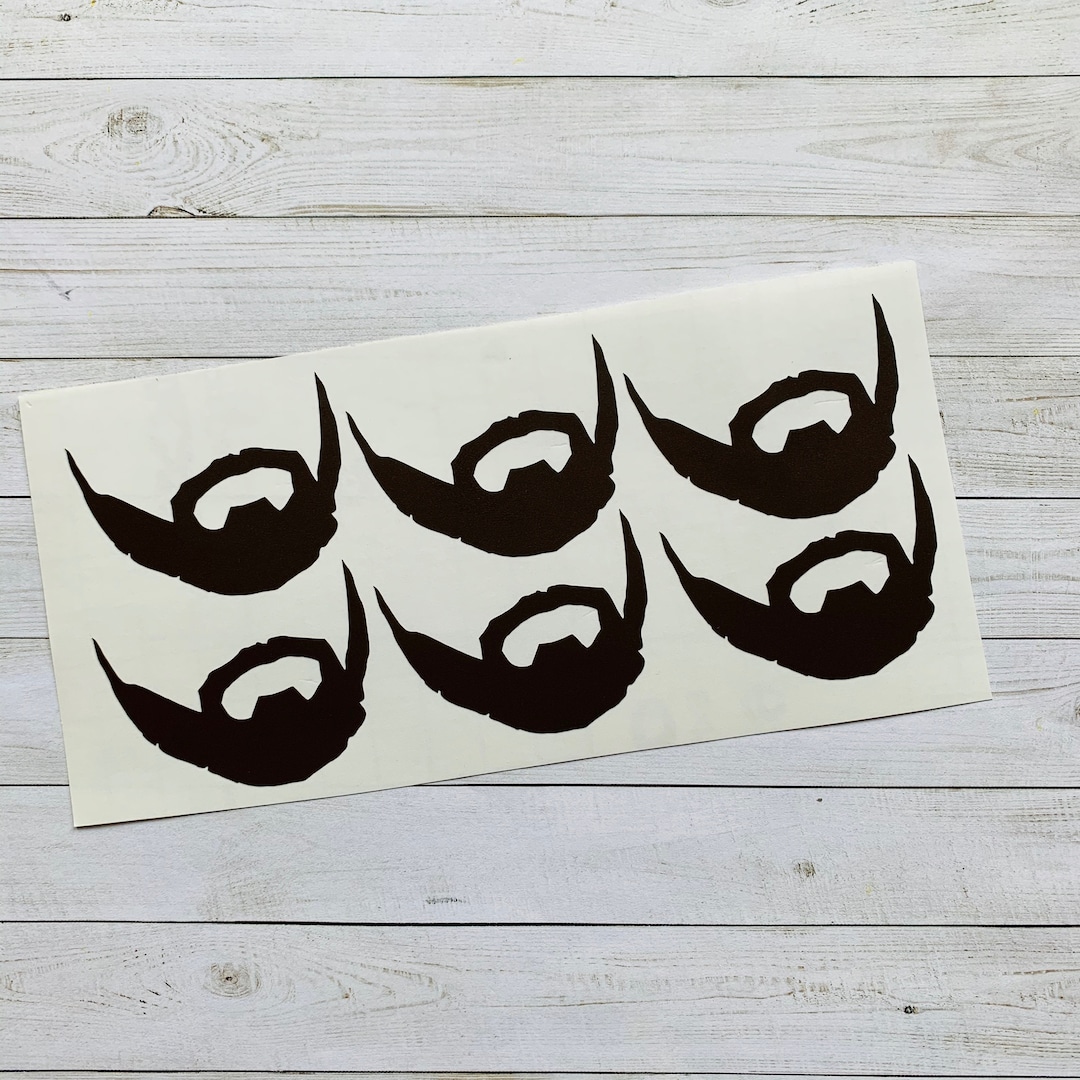 Beard Decal | Beard Vinyl Decal | Beard Sticker | Beard Decoration ...