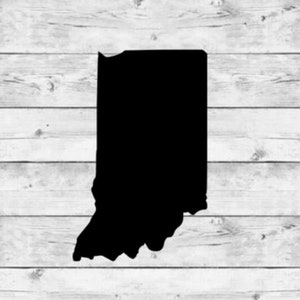 Indiana Decal Vinyl Decal | Indiana Sticker | Indiana Party Decor ...