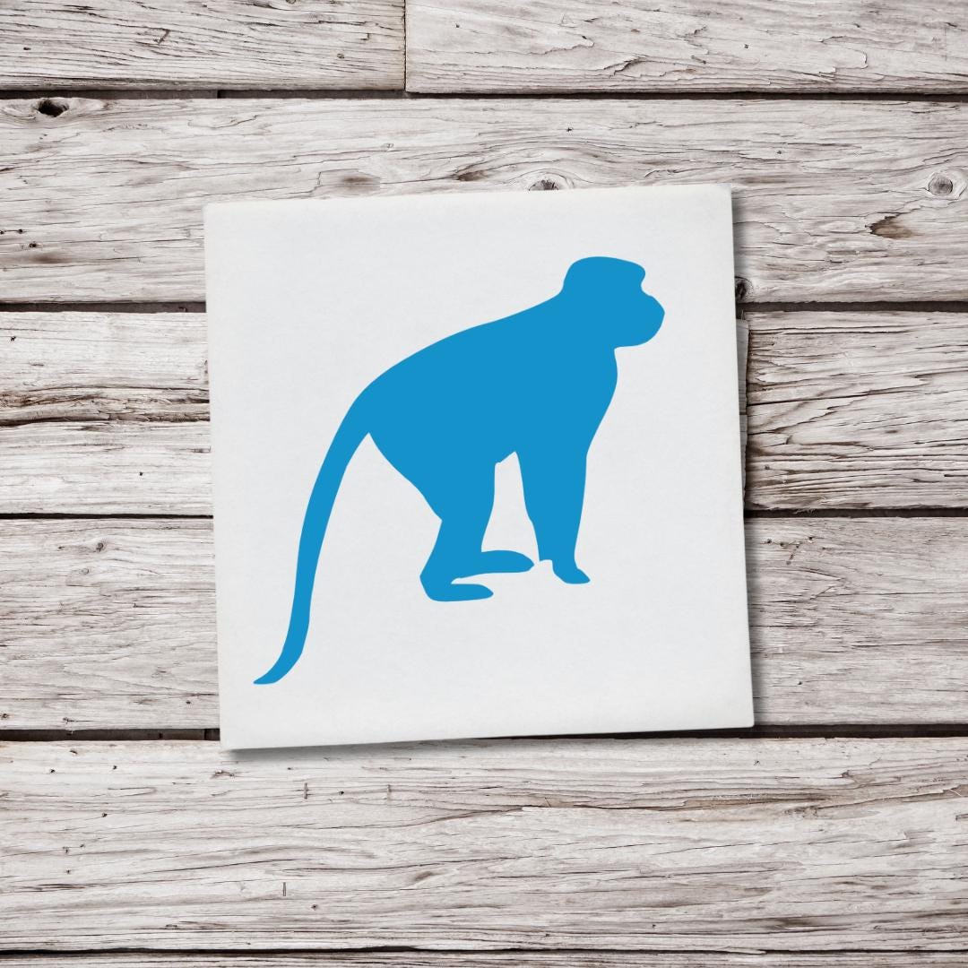 Baboon Animal Decal, Wildlife Vinyl Sticker, Safari Animal Decal, Car ...