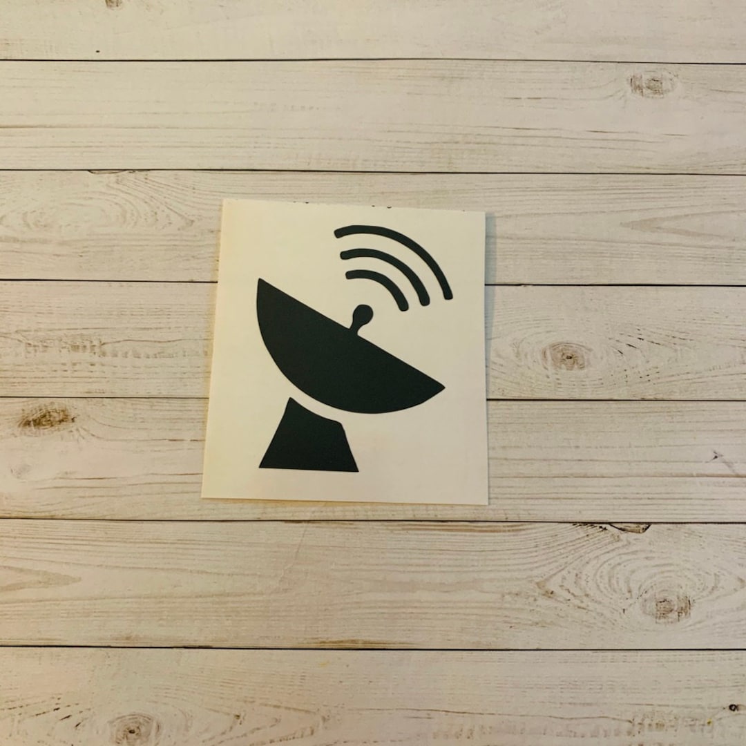 Satellite Decal | Satellite Vinyl Decal | Satellite Sticker | Space ...