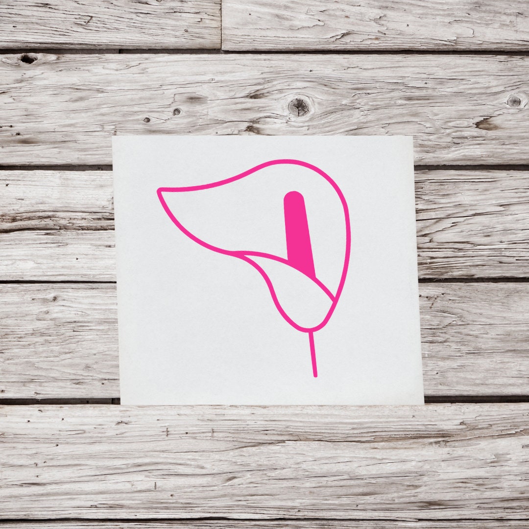 Calla Lily Decal, Calla Lily Sticker, Lily Flower, Flower Decal, Flower ...