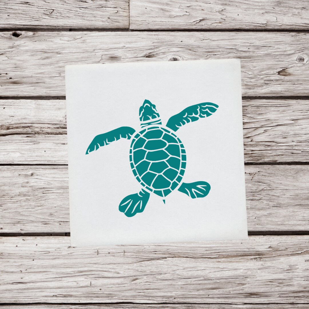 Baby Sea Turtle Decal | Sea Turtle Head Decal | Sea Turtle Vinyl Decal ...