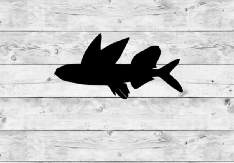 Flying Fish Decal Flying Fish Vinyl Decal Flying Fish - Etsy