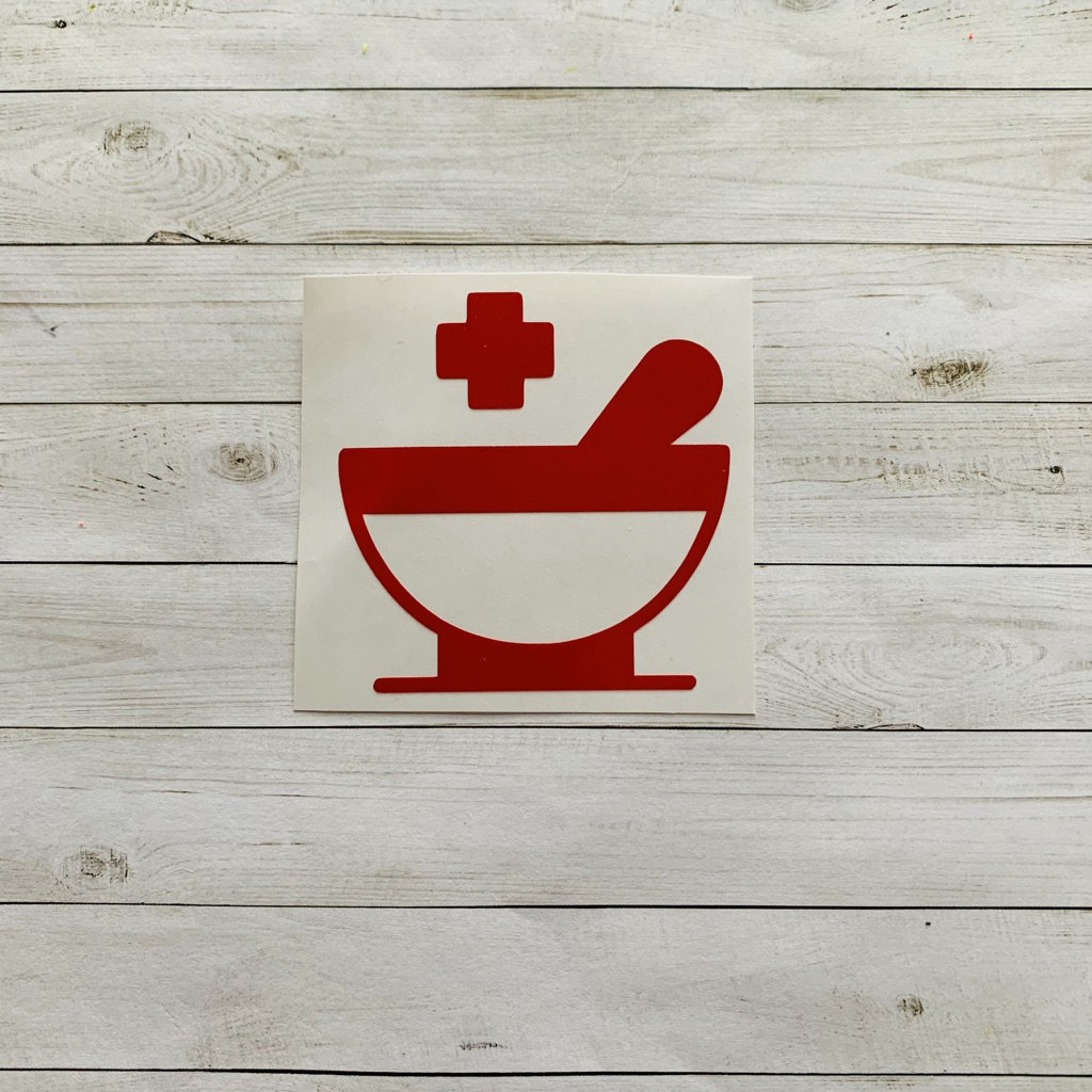 Mortar and Pestle Decal Mortar and Pestle Nurse Decal - Etsy