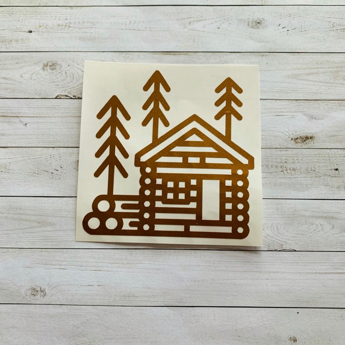 Cabin Decal Cabin Vinyl Decal Cabin Sticker Log Cabin | Etsy