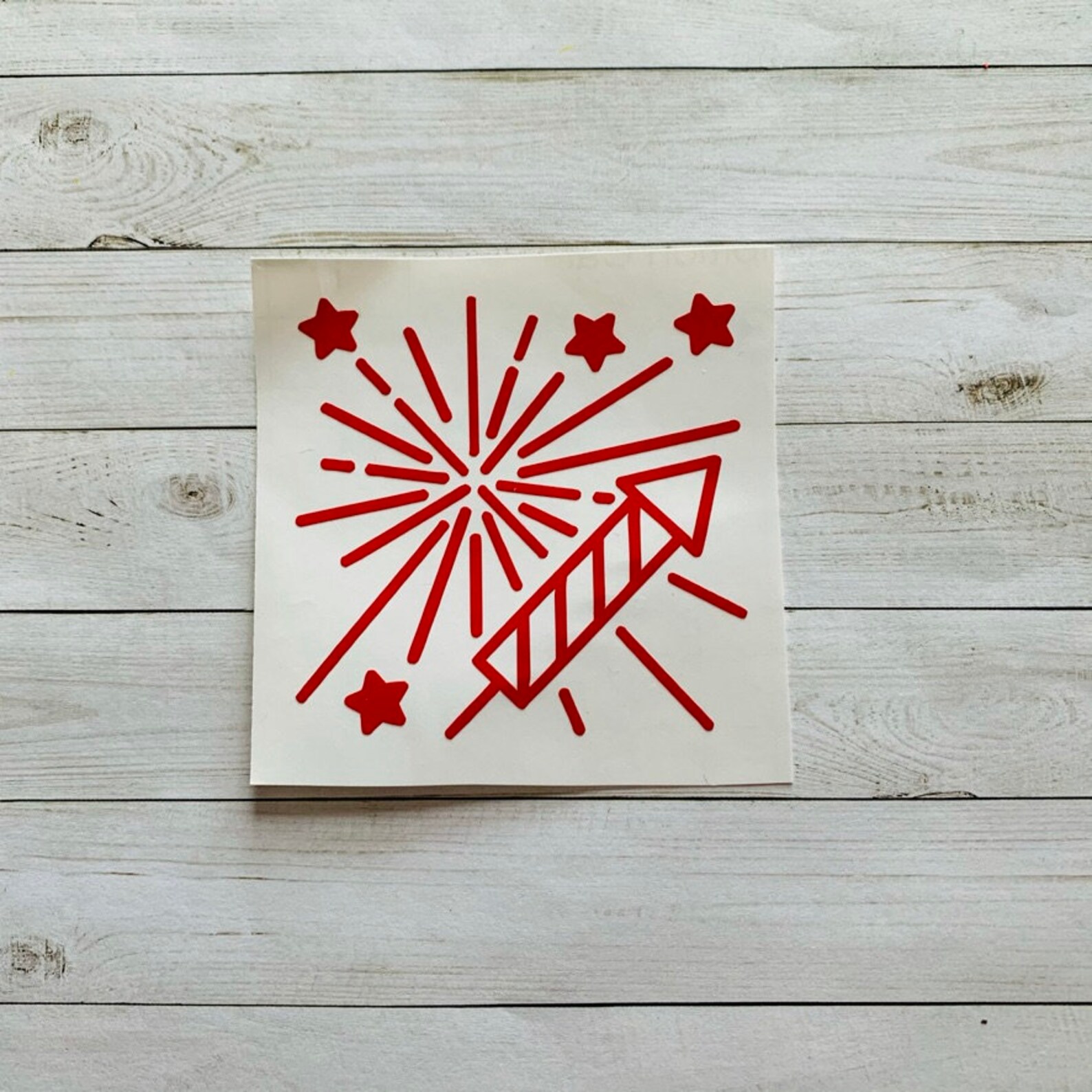 Rocket Decal Rocket Sticker Fireworks Decal Fireworks | Etsy