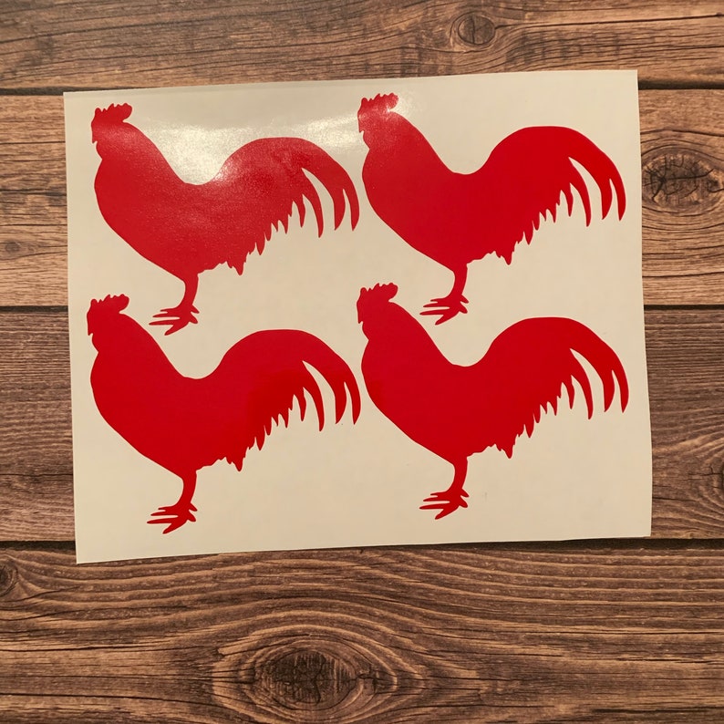 Rooster Decal Rooster Vinyl Decal Rooster Sticker | Etsy