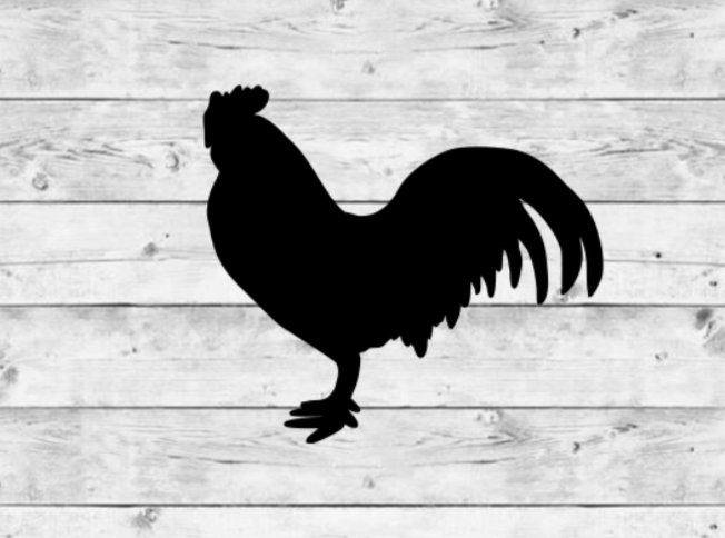 Rooster Decal Rooster Vinyl Decal Rooster Sticker | Etsy