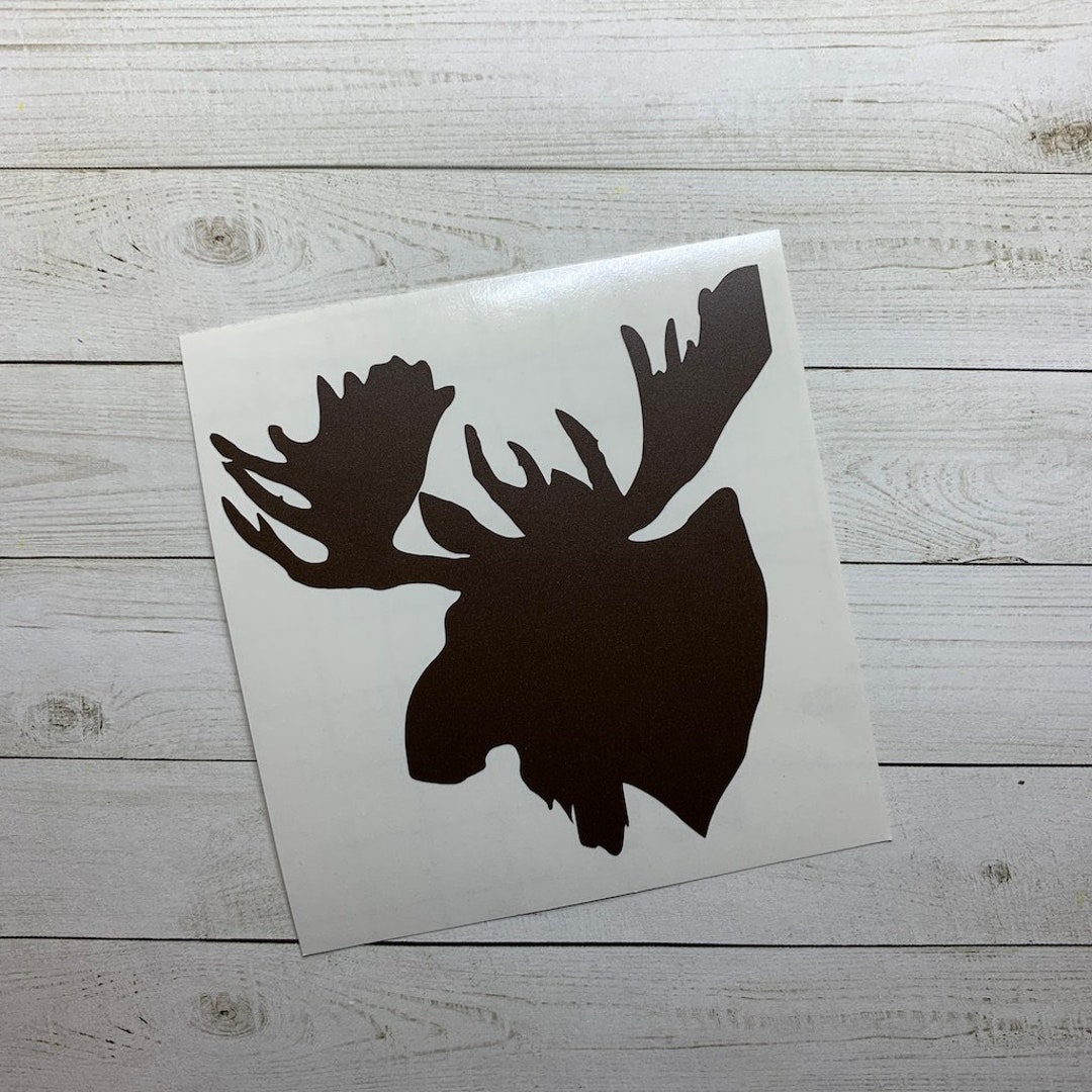 Moose Decal | Moose Sticker | Moose Vinyl Decal | Moose Decoration ...