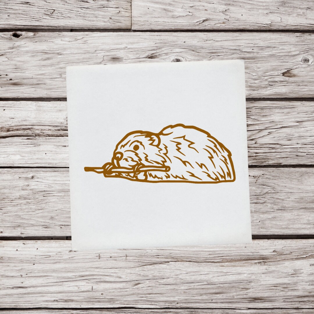Beaver Decal, Beaver Sticker, Beaver Vinyl Decal, Animal Decal ...