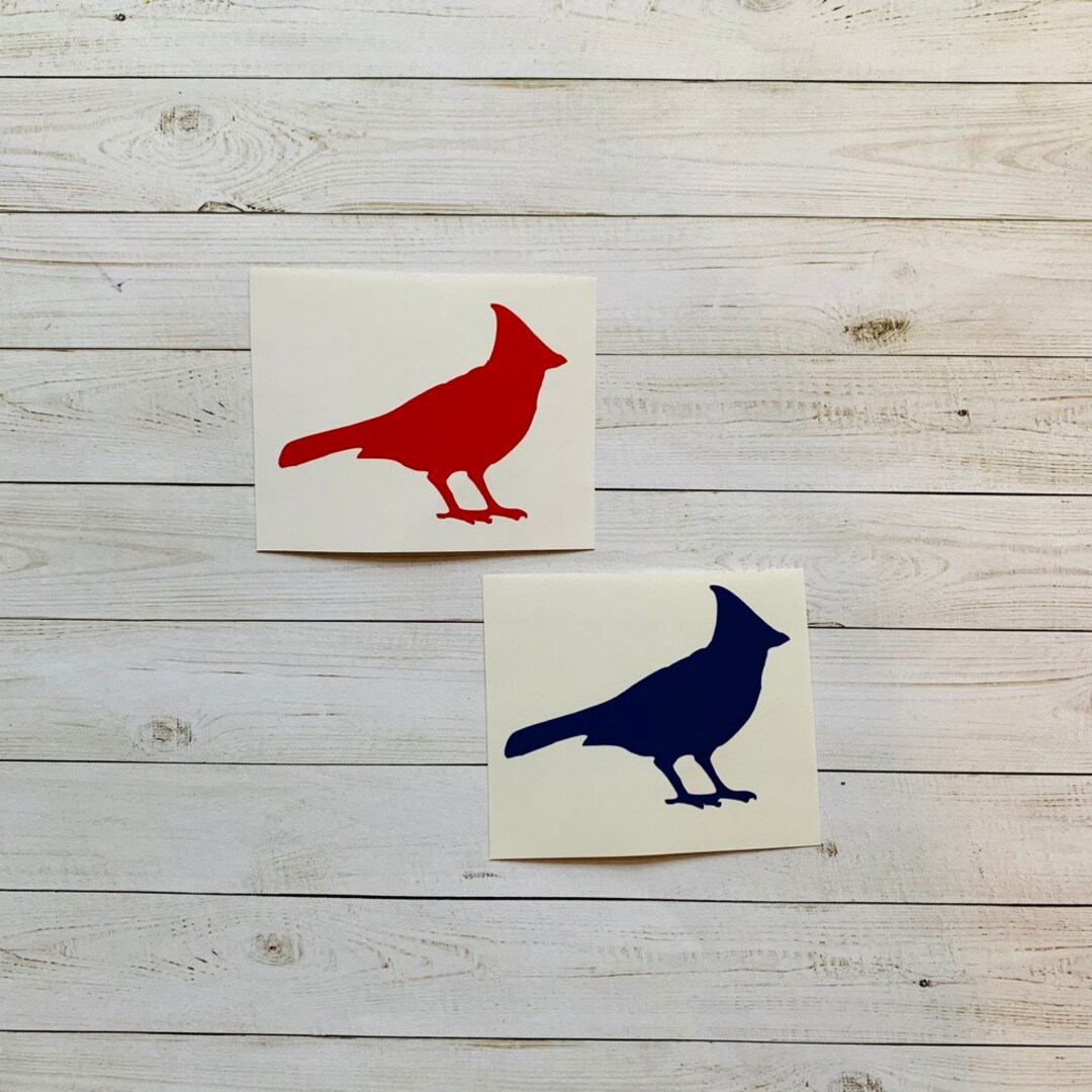 Cardinal Decal | Cardinal Vinyl Decal | Cardinal Sticker | Blue Jay ...