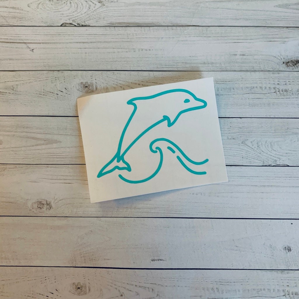Dolphin Decal Dolphin Vinyl Decal Dolphin Sticker Animal | Etsy