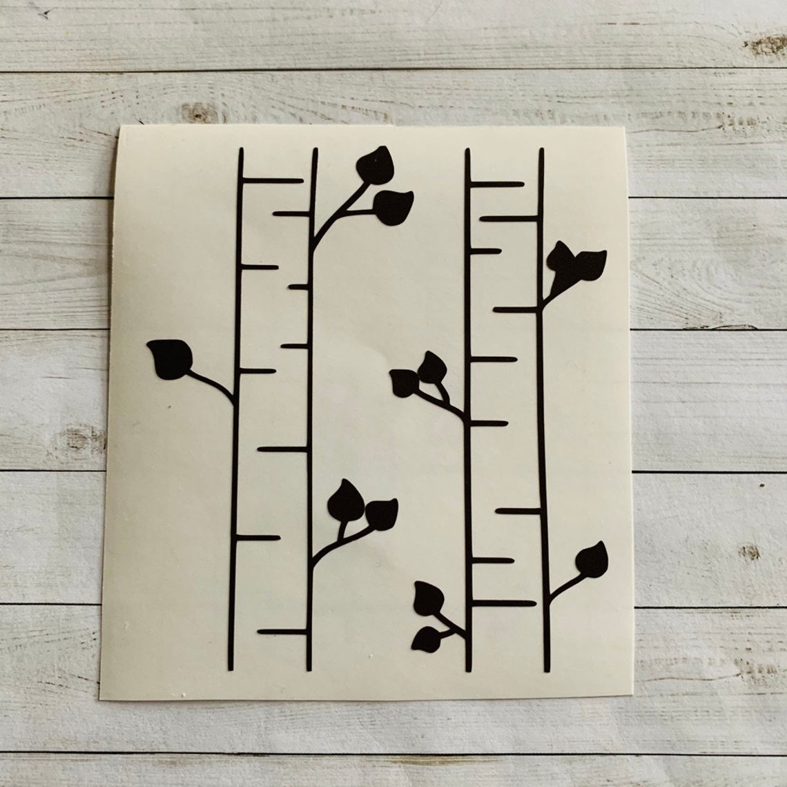 Tree Decal Tree Vinyl Decal Tree Sticker Birch Tree - Etsy