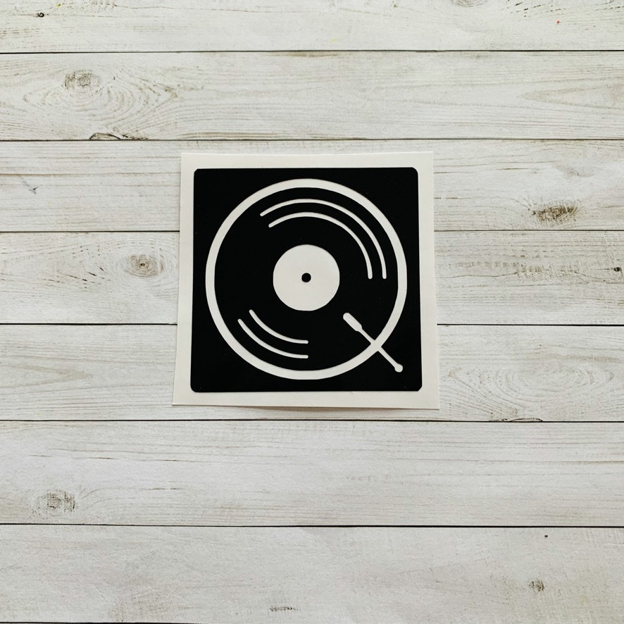 Record Player Decal Record Player Sticker Record Decal | Etsy