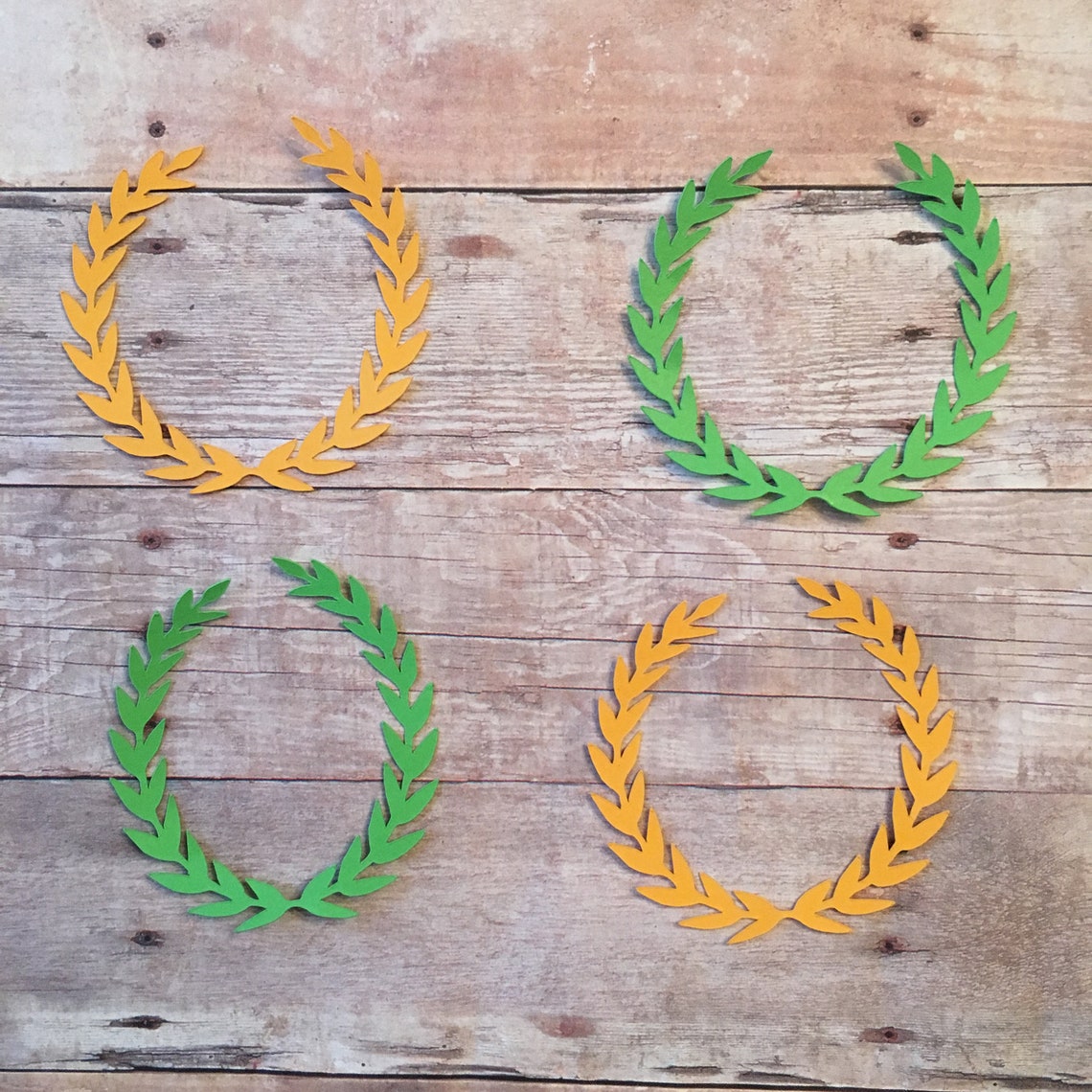 Laurel Wreath Confetti Laurel Wreath Cut Outs Wreath - Etsy