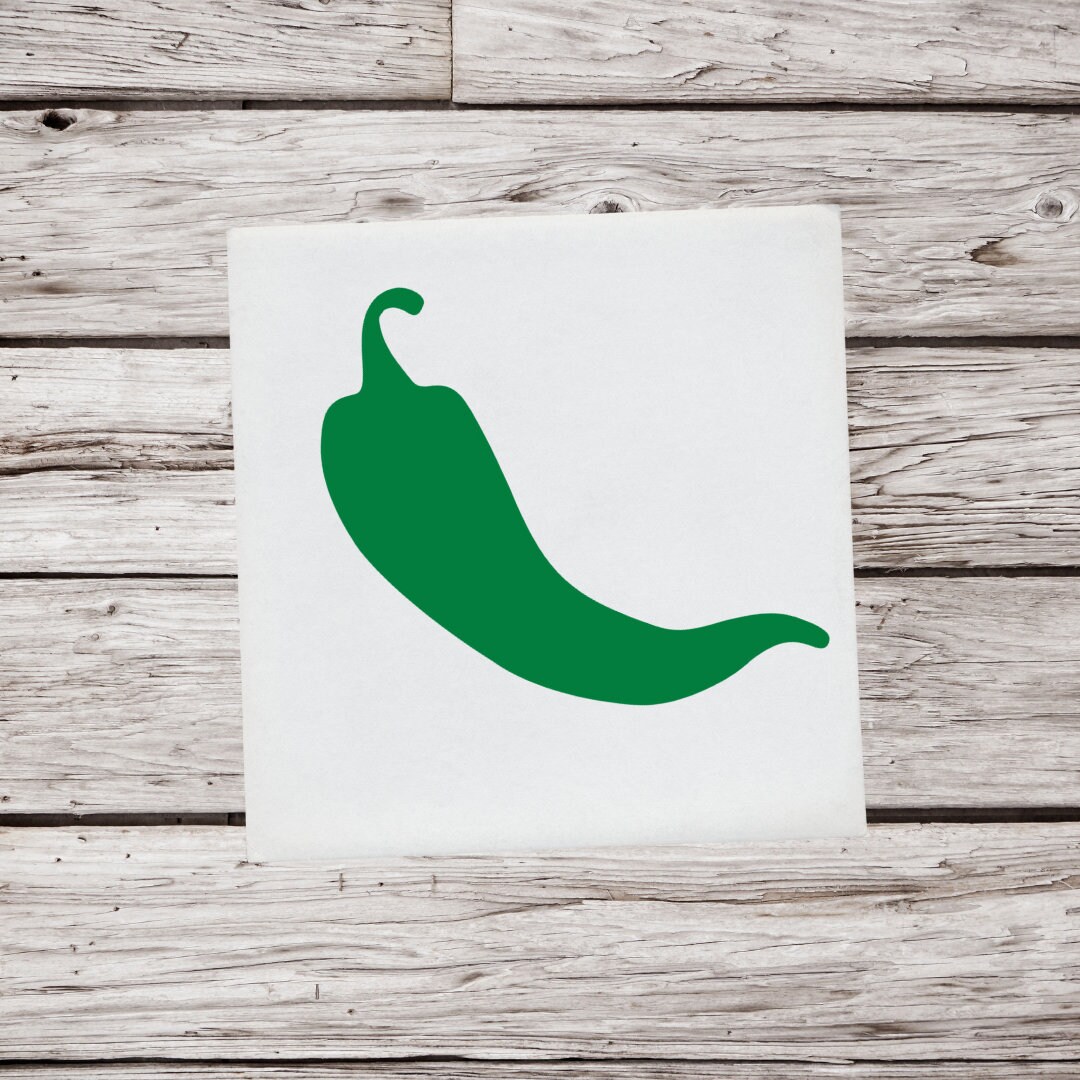 Jalapeno Decal, Jalapeno Vinyl Decal, Jalapeno Sticker, Pepper Decal ...