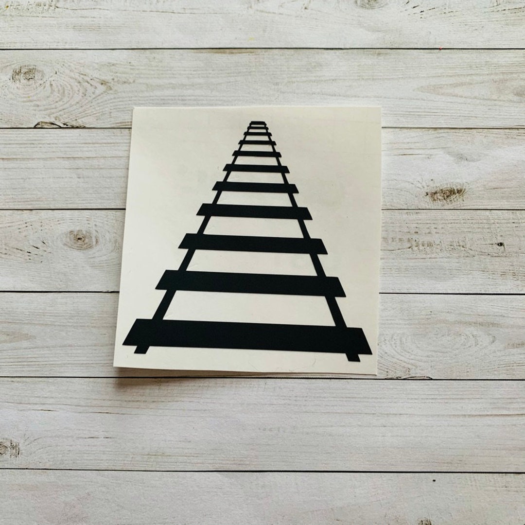 Railroad Tracks Decal | Railroad Tracks Sticker | Railroad Decoration ...