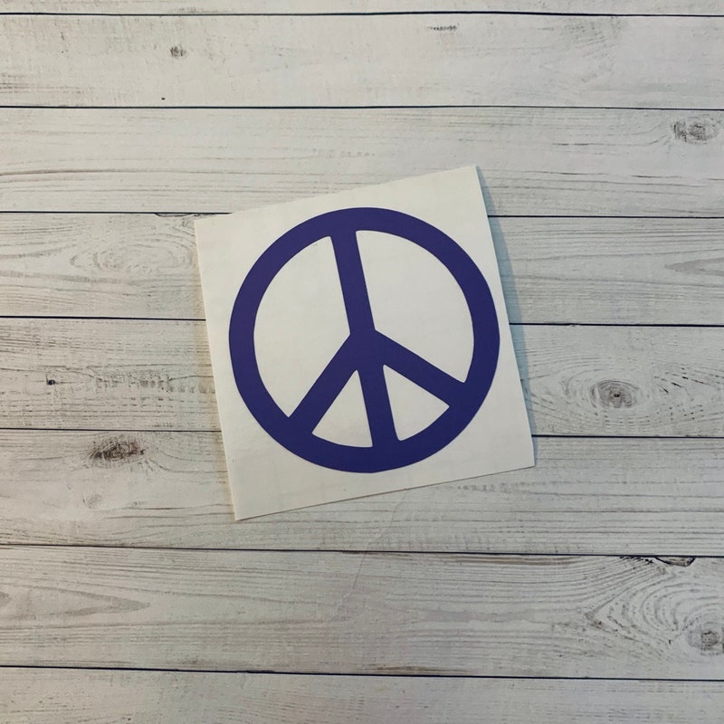Peace Sign Decal - Etsy