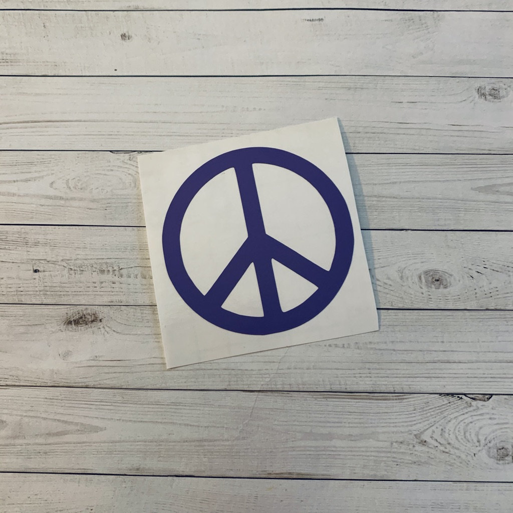 Peace Sign Decal Peace Sign Vinyl Decal Peace Sign Sticker | Etsy
