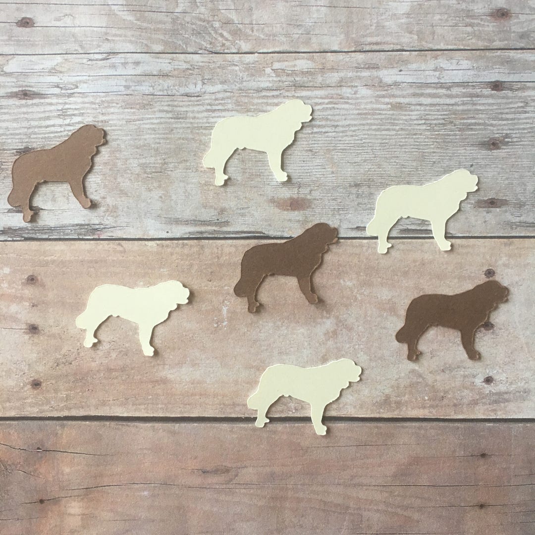 St Bernard Confetti | St Bernard Cut Out | St Bernard Decoration | Dog ...