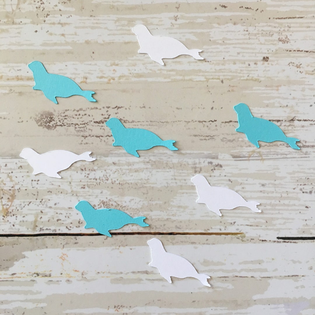 Seal Confetti | Seal Cut Out | Seal Decoration | Animal Confetti ...