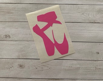 Ballet Shoes Monogram Decal - Etsy