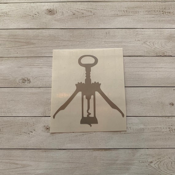 Corkscrew Decal Corkscrew Vinyl Decal Corkscrew Sticker | Etsy