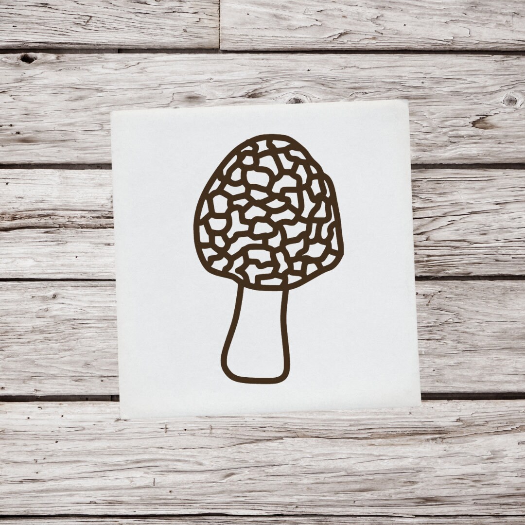 Morel Mushroom Decal, Mushroom Decal, Morel Decal, Mushroom Sticker ...