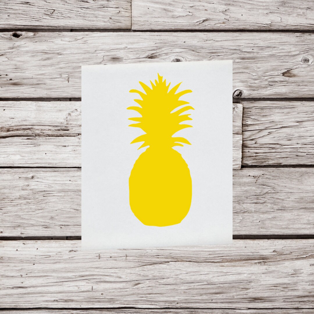 Pineapple Decal, Pineapple Sticker, Pineapple Vinyl Decal, Fruit Decal ...