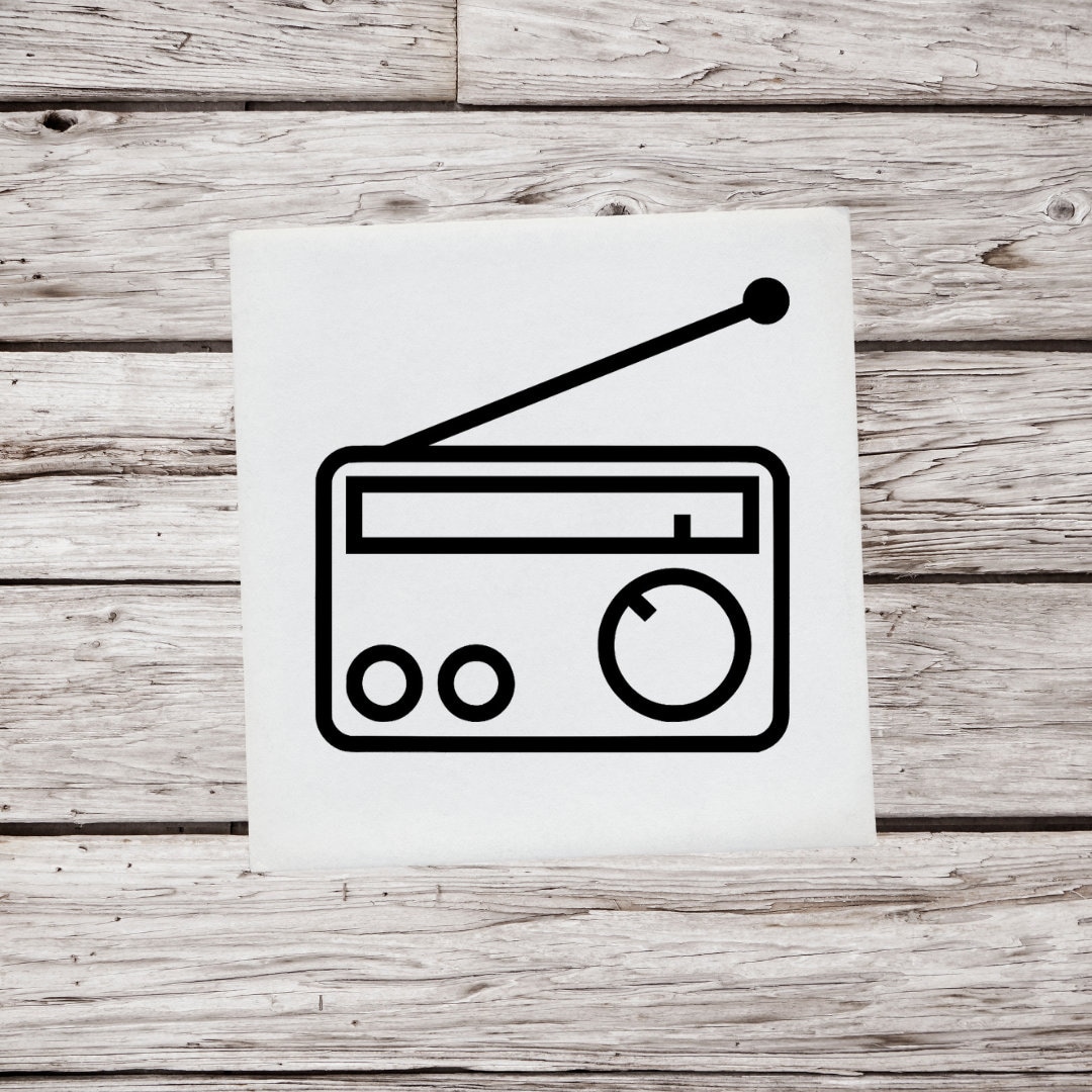 Radio Decal | Radio Sticker | Radio Vinyl Decal | Music Decal | Music ...