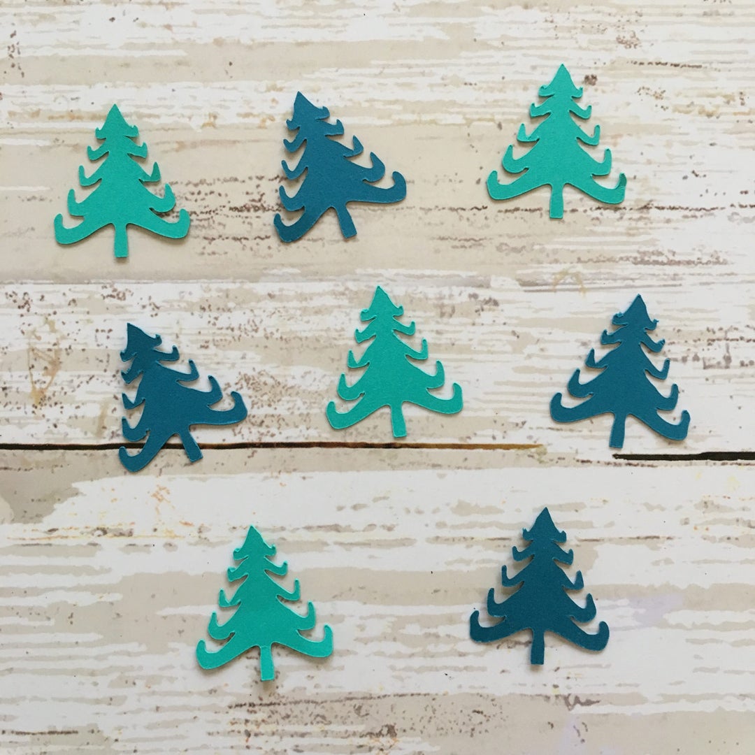 Tree Confetti | Tree Cut Outs | Tree Die Cuts | Forest Confetti ...