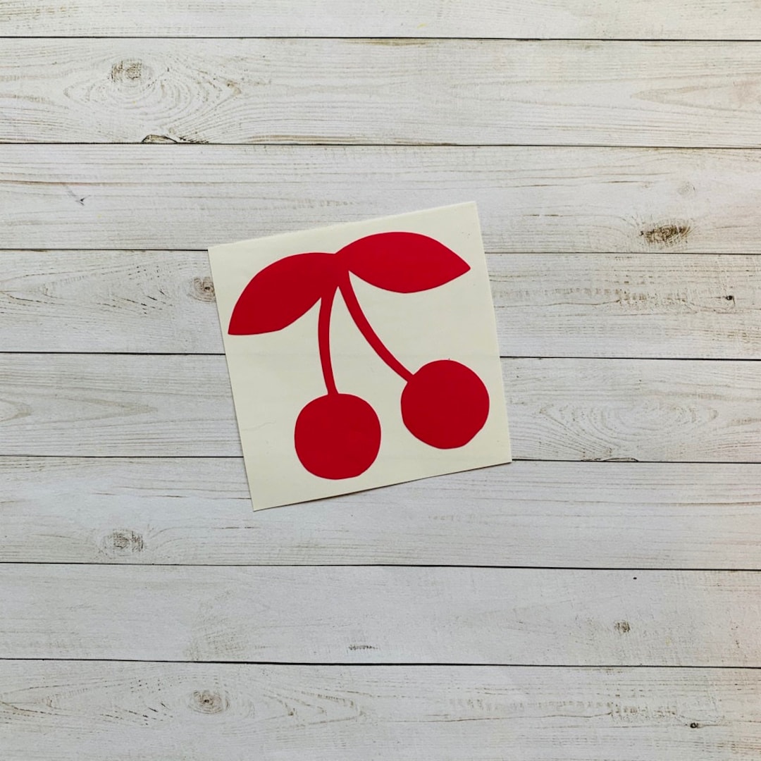 Cherry Decal Cherry Vinyl Decal Cherry Sticker Cherries - Etsy