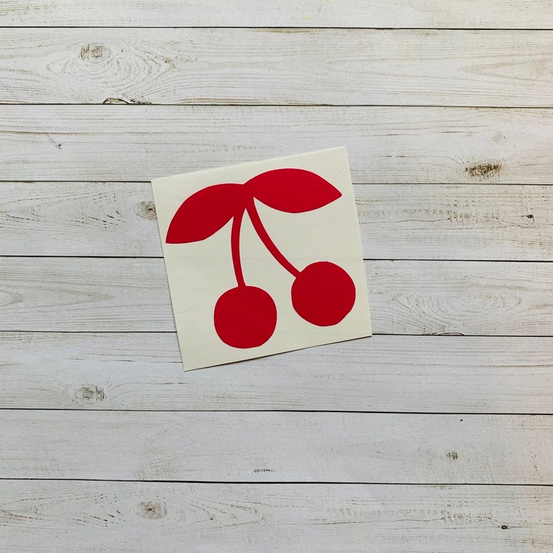 Cherry Decal Cherry Vinyl Decal Cherry Sticker Cherries - Etsy