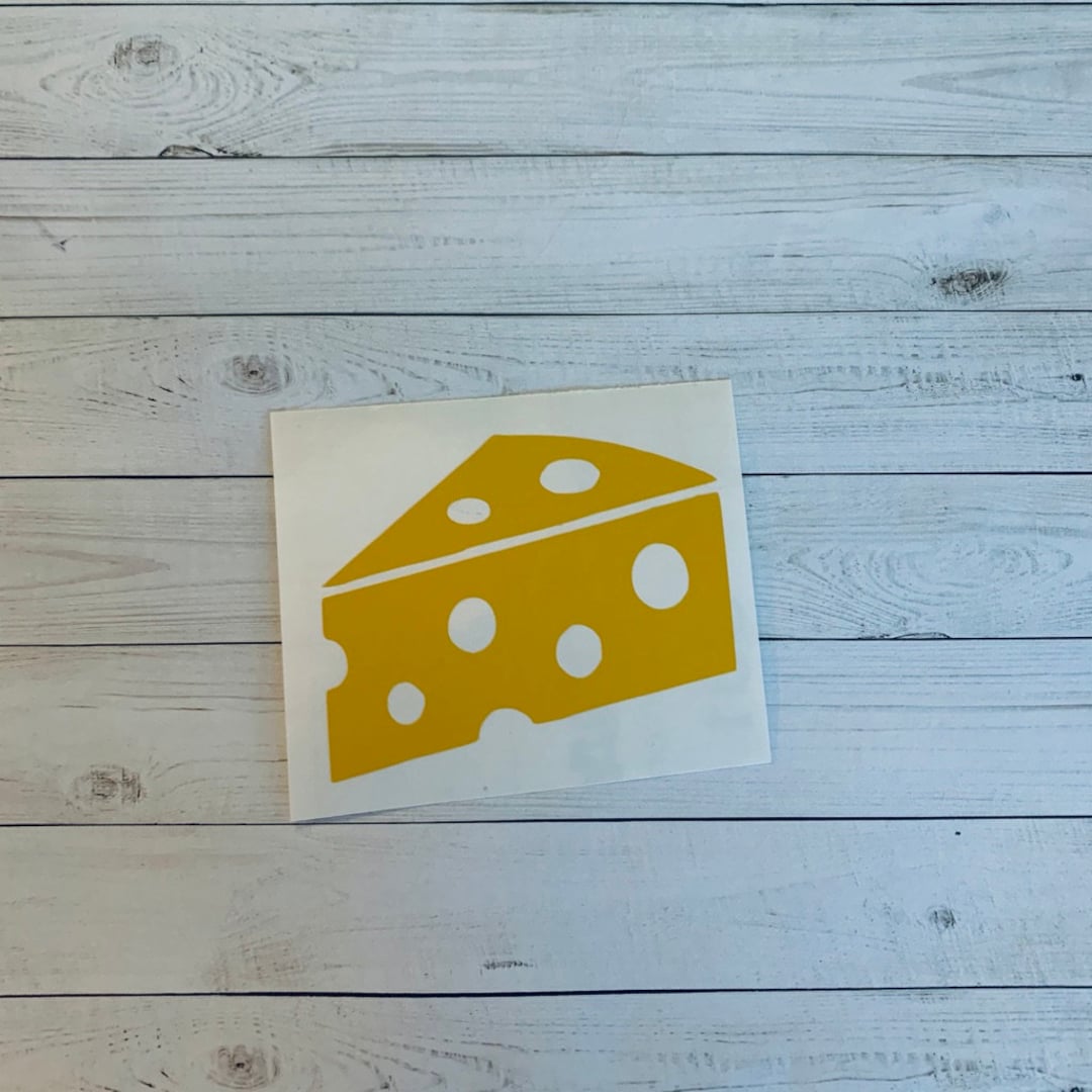 Cheese Decal | Cheese Vinyl Decal | Cheese Sticker | Cheese Wedge Decal ...