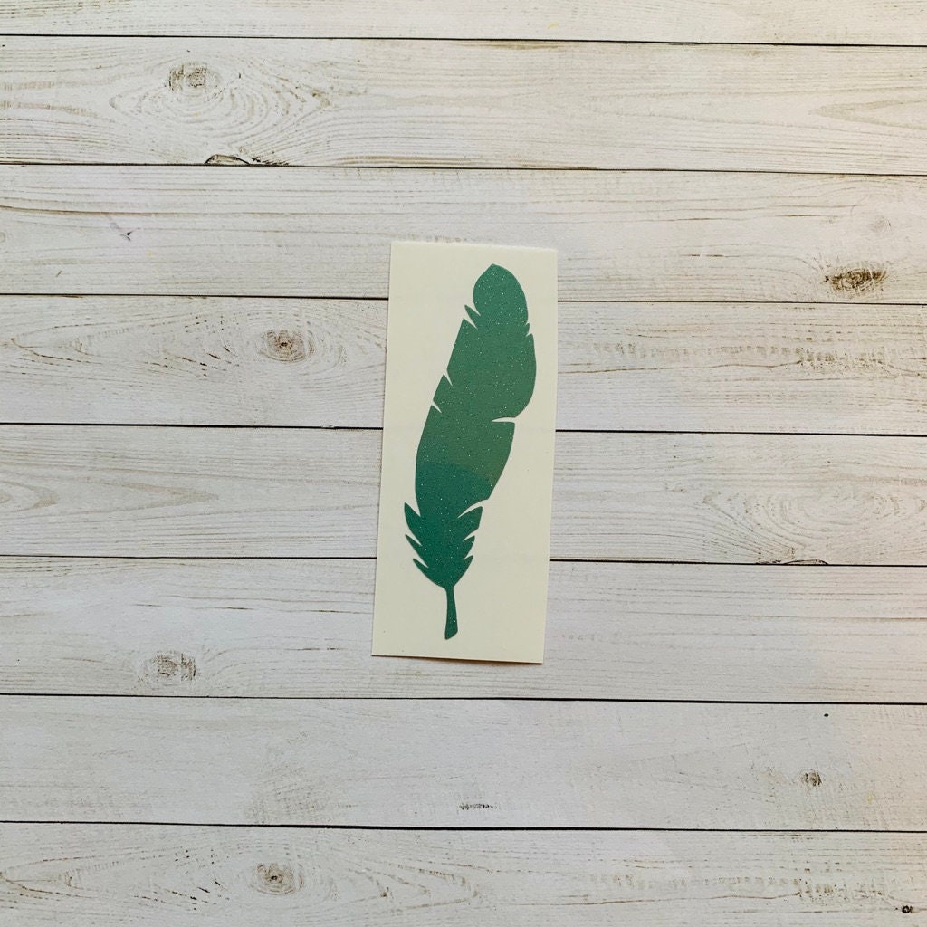 Feather Decal Feather Vinyl Decal Feather Sticker Bird | Etsy