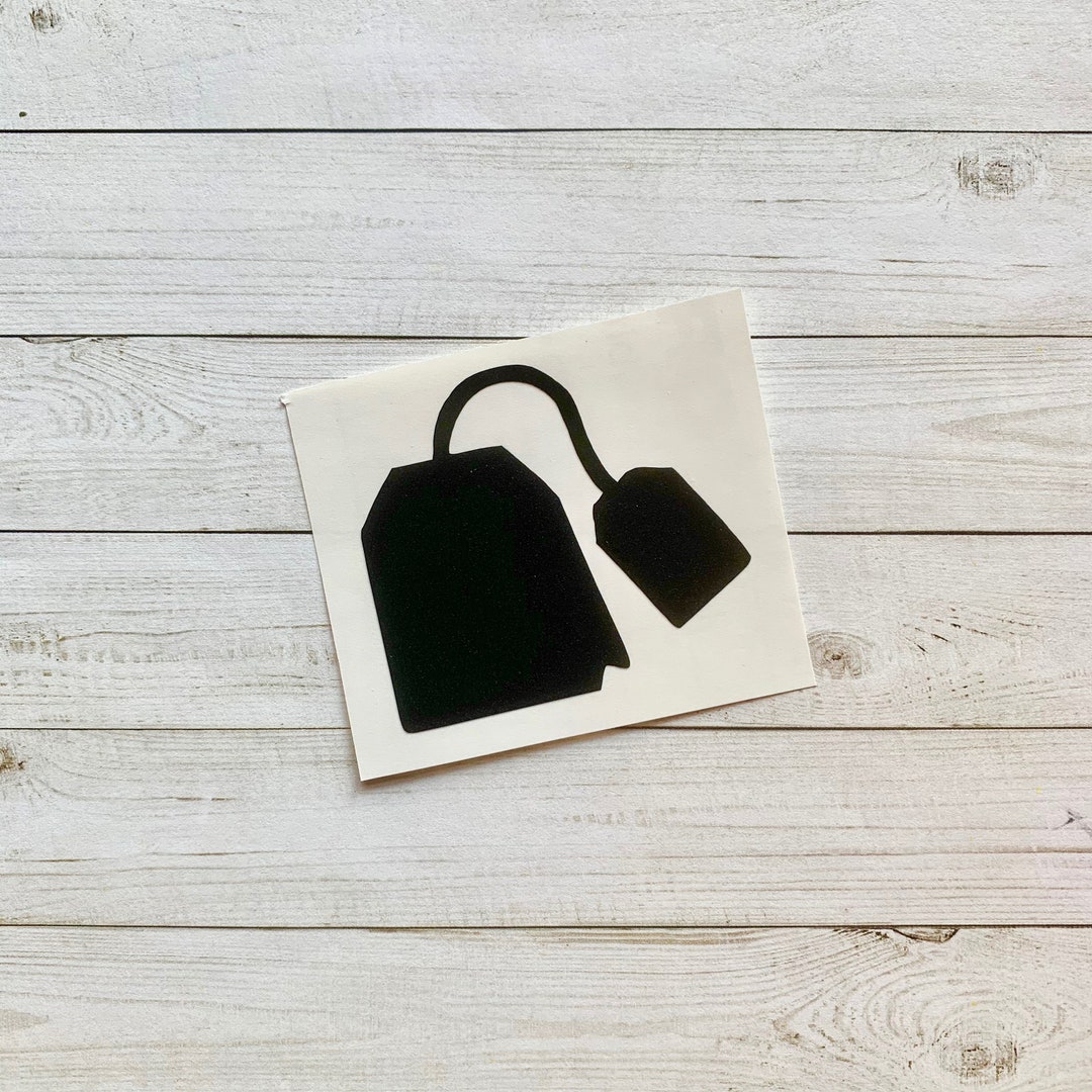 Tea Bag Decal | Tea Bag Vinyl Decal | Tea Bag Sticker | Tea Sticker ...