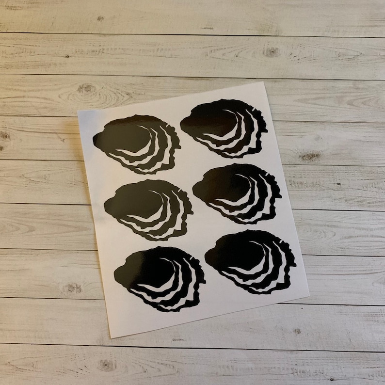 Oyster Decal | Oyster Vinyl Decal | Oyster Sticker | Shell Sticker ...