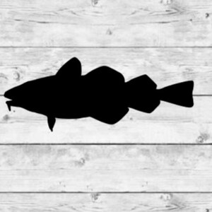 Cod Decal | Cod Vinyl Decal | Cod Sticker | Fish Sticker | Fish Decal ...