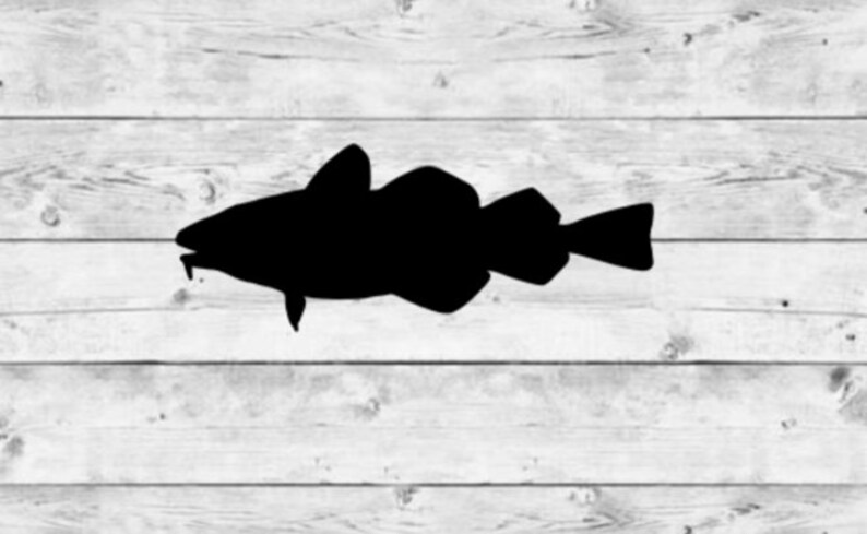 Cod Decal Cod Vinyl Decal Cod Sticker Fish Sticker | Etsy