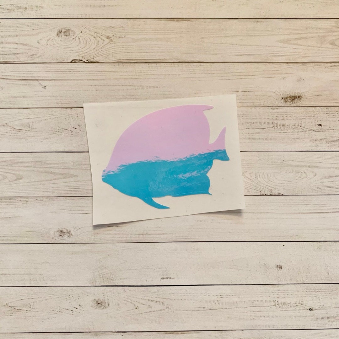 Angel Fish Decal | Angle Fish Vinyl Decal | Angel Fish Sticker | Ocean ...