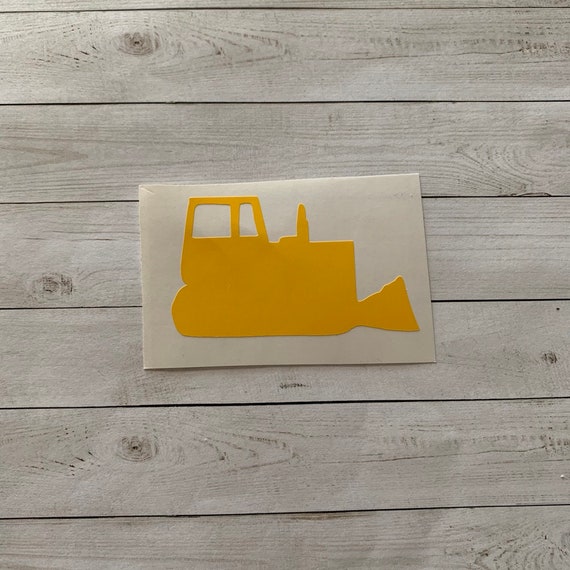 Bulldozer Decal Bulldozer Sticker Bulldozer Vinyl Decal - Etsy