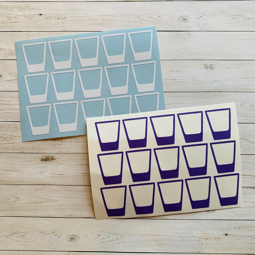 Shot Glass Decal | Shot Glass Vinyl Decal | Shot Glass Sticker | Drinks ...