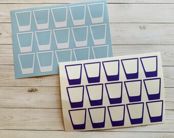 Shot Glass Decal - Etsy