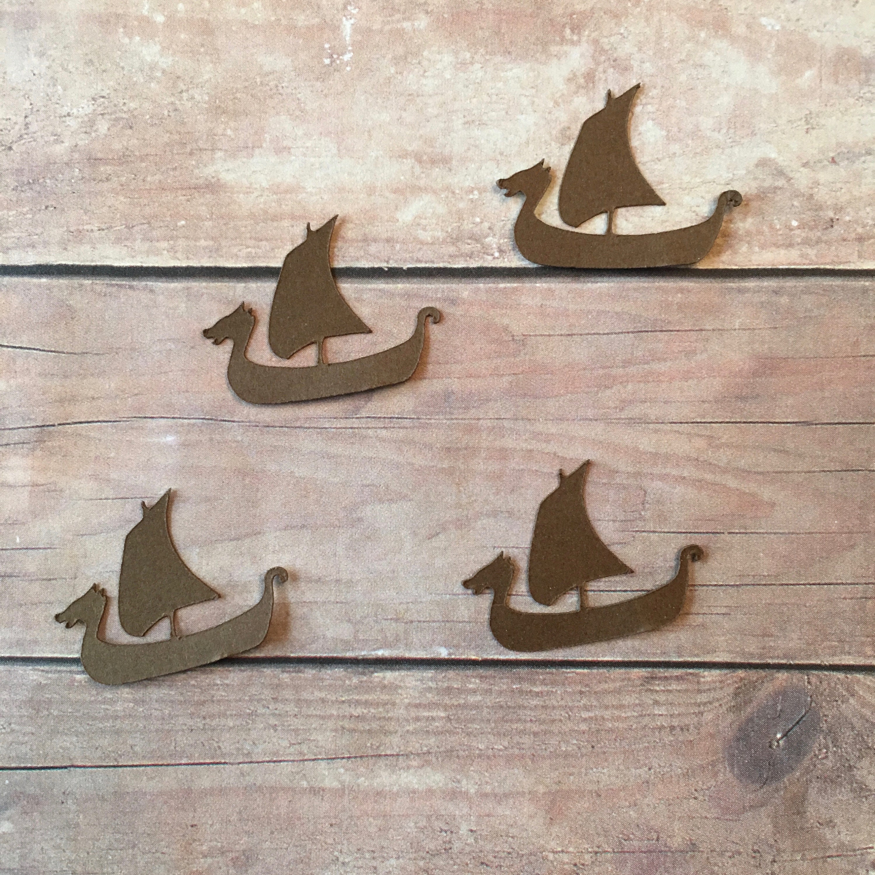 Viking Ship Confetti Viking Ship Cut Out Ship Confetti - Etsy