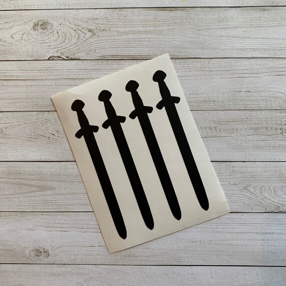 Sword Decal Sword Vinyl Decal Sword Sticker Pirate Decal | Etsy