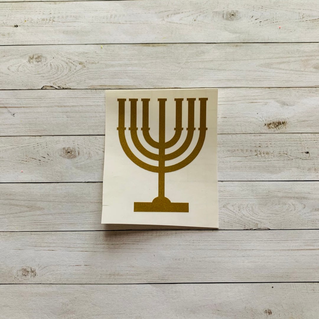 Menorah Decal | Menorah Sticker | Candle Decal | Hanukkah Sticker ...